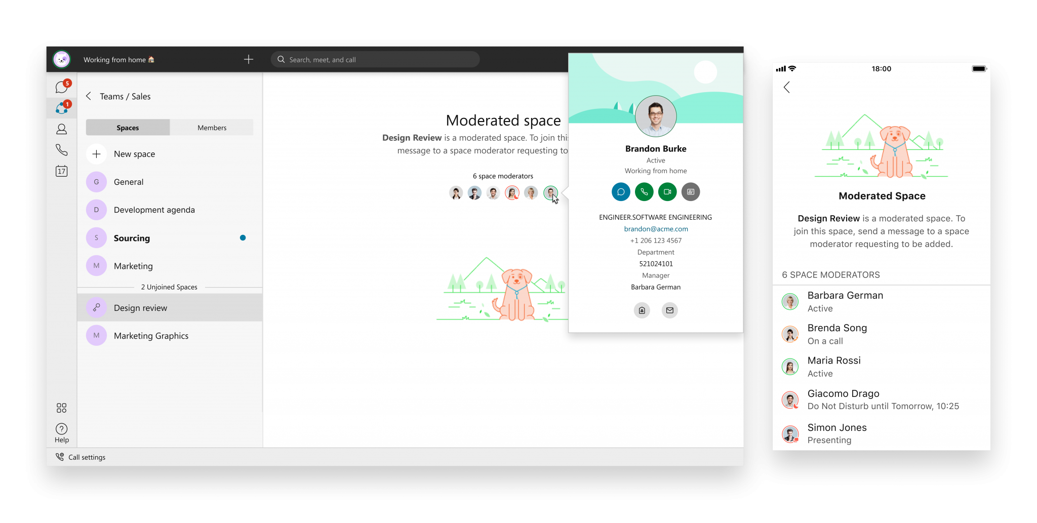 Moderating spaces in a team | Webex Blog