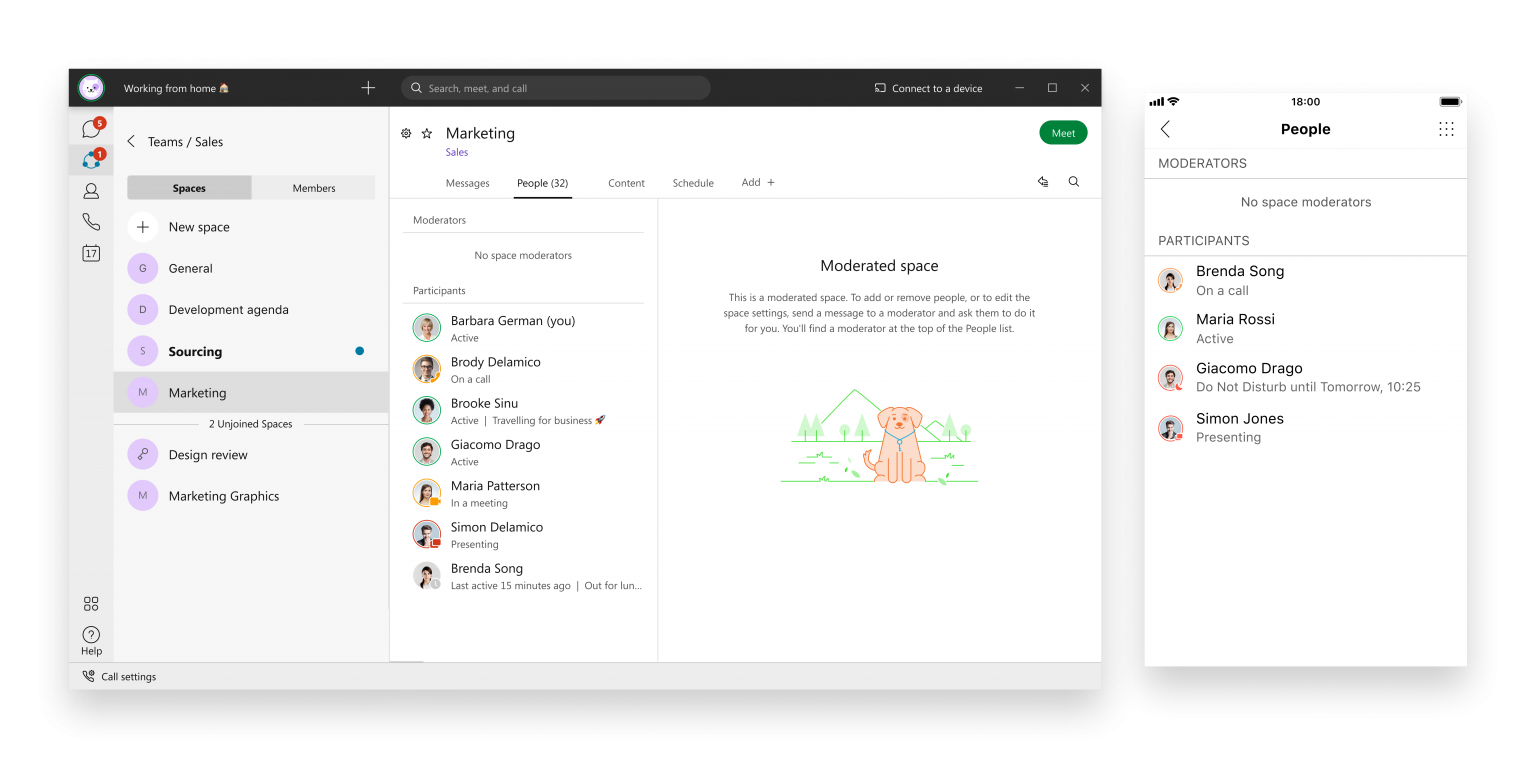 Moderating spaces in a team | Webex Blog
