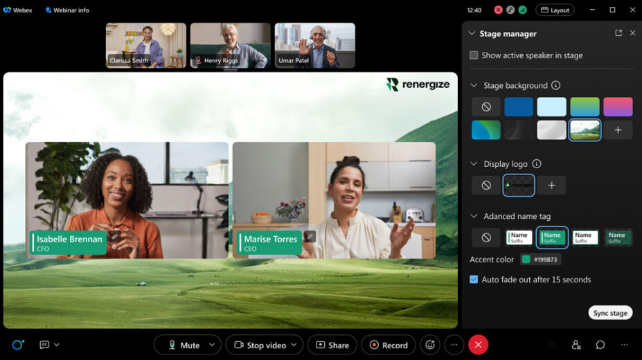 Webex Stage Manager | Webex Blog