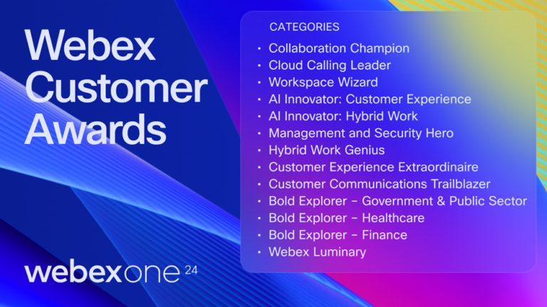 Nominations for the 2024 Webex Customer Awards are Open! | Webex Blog