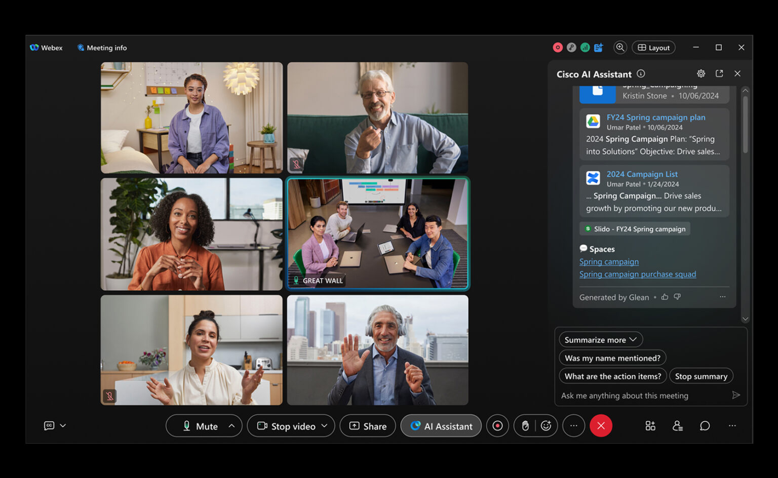 Cisco AI Assistant for Webex: New Features and Integrations