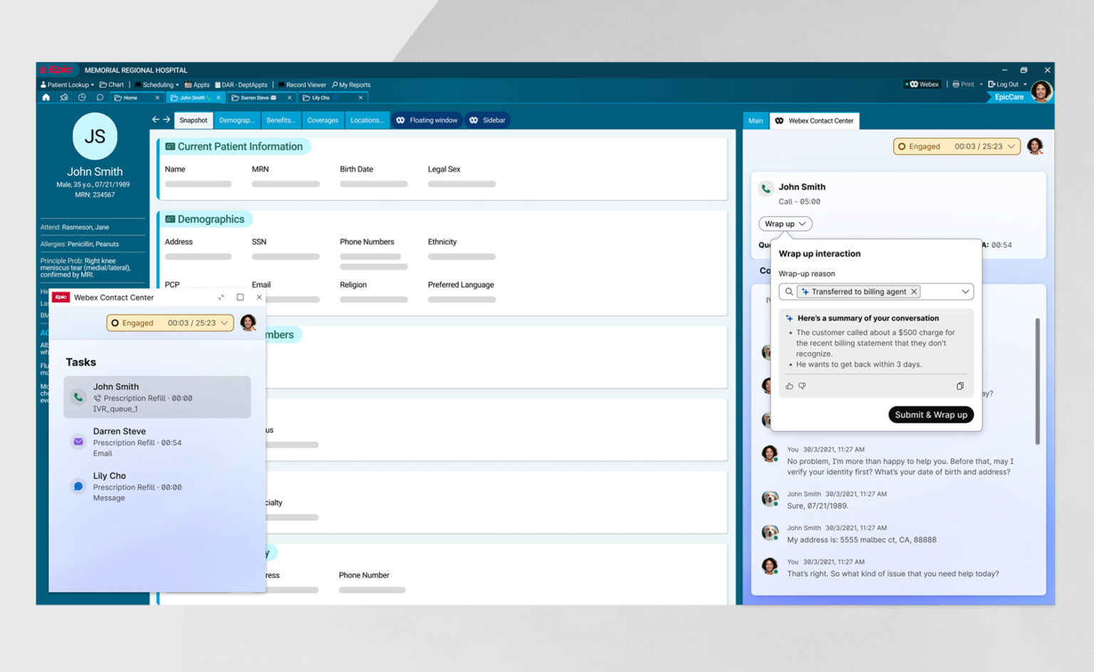 Announcing the new Epic integration for Webex Contact Center ...