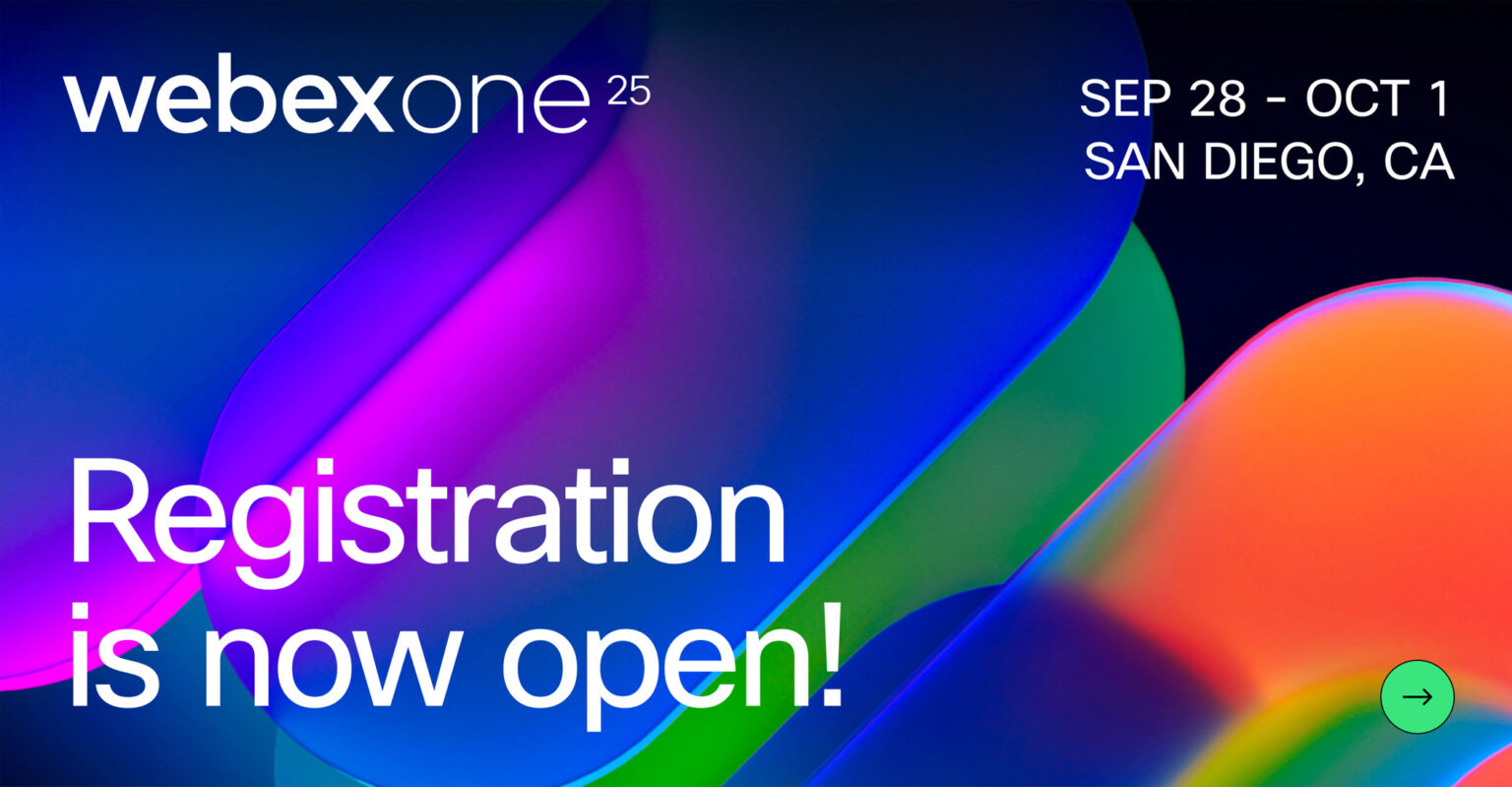 WebexOne 2025 – Lead the AI-First Future | Register Now