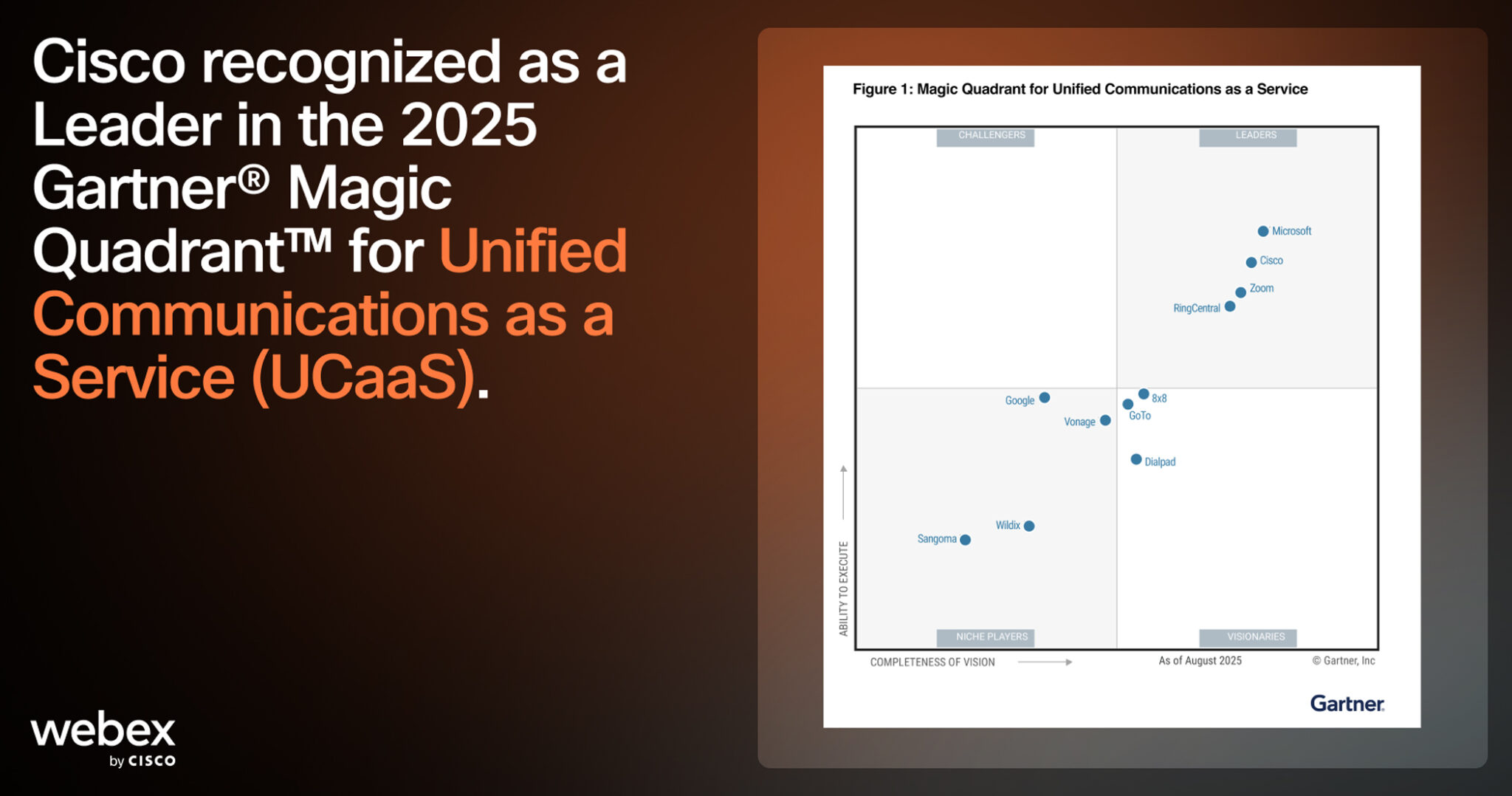 Seven years running! Cisco is named a Leader in the 2025 Gartner® Magic ...