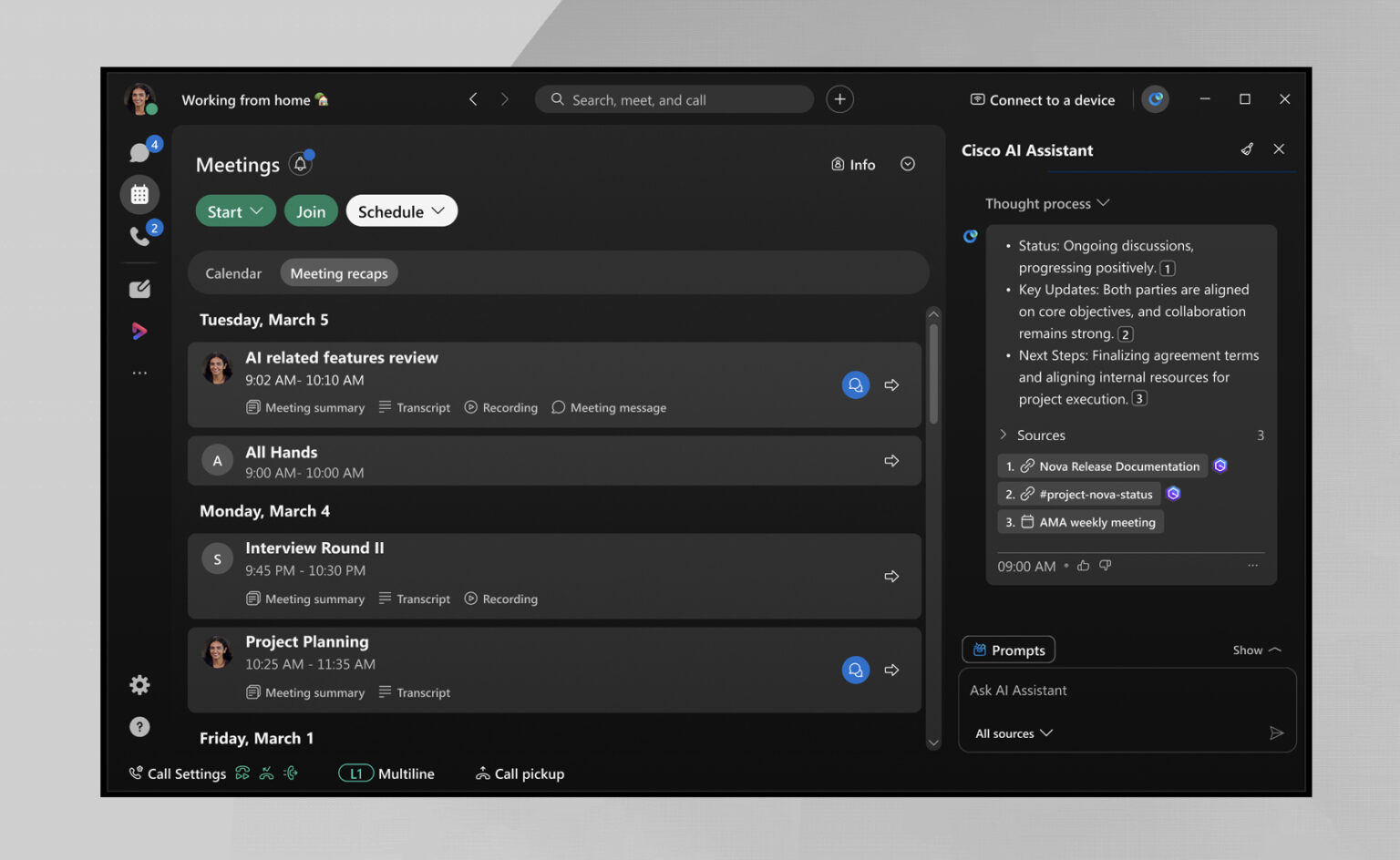 Webex AI Assistant and Amazon Q index Integration